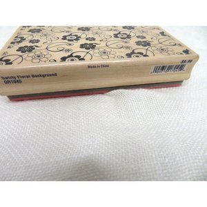 STAMPABILITIES | Other | Large Swirly Floral Background Rubber Stamp ...